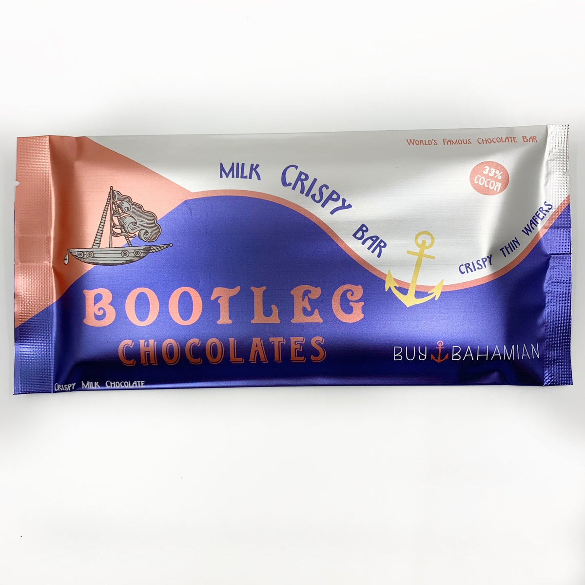 Milk Crispy Chocolate Bar – Bootleg Chocolates